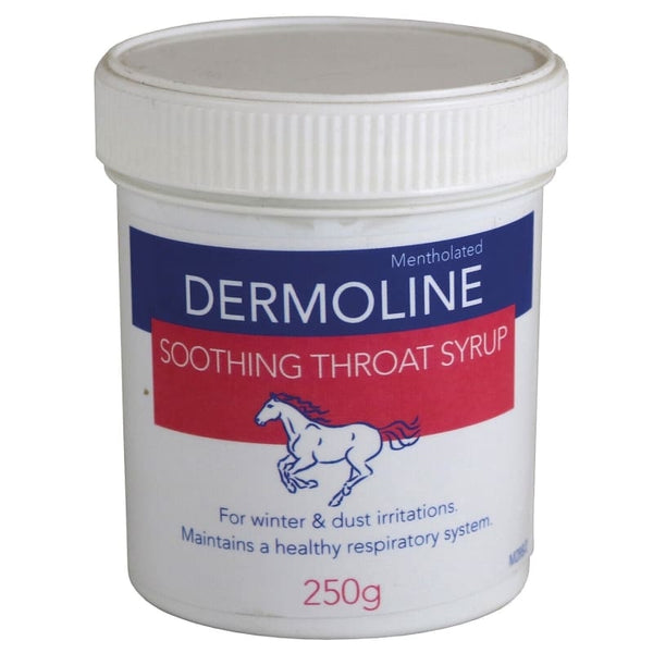 Dermoline Throat Syrup Horse Pony Soothing Respiratory for Dust ...