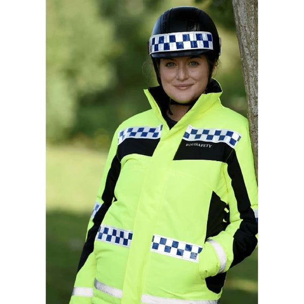 Equisafety Polite Lightweight Waterproof Hi Vis Jacket Reflective ...