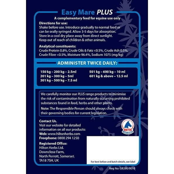 Hilton Herbs Easy Mare Plus Herbal Hormone Balance Support Supplement ...