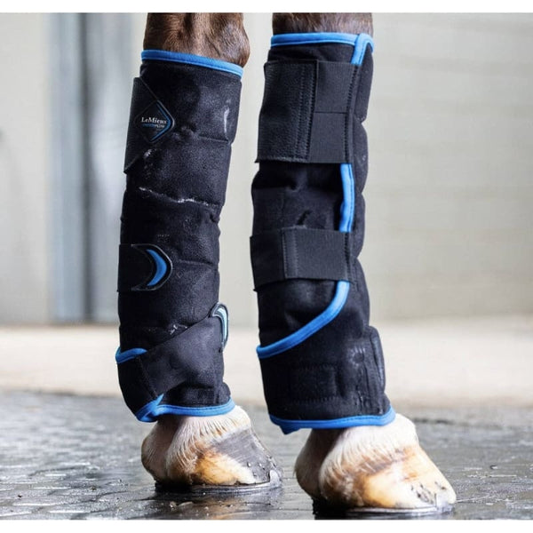 LeMieux Freeze Flow Ice Boot Cold Gel Therapy Compression Wrap Tendon ...