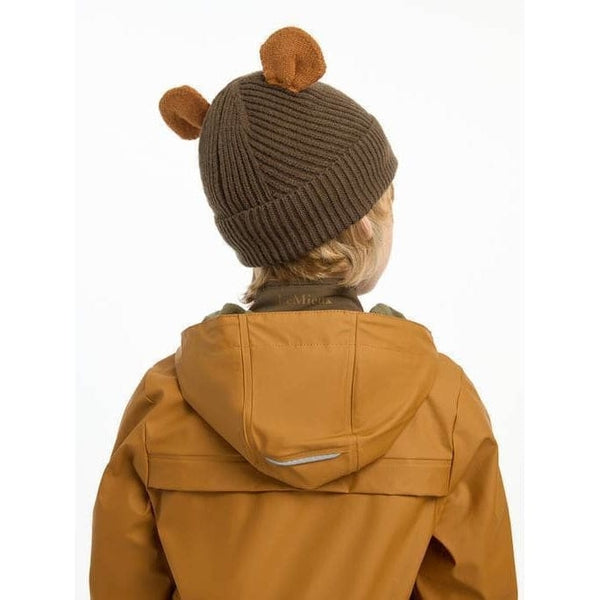 LeMieux Mini Bear Beanie Kids Soft Warm Snuggly Micro Fleece Winter Pom ...