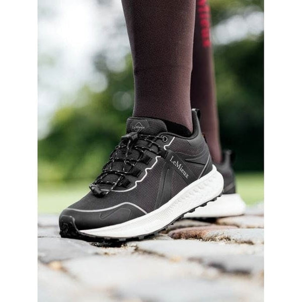 LeMieux Trax Sport Waterproof Trainers All Terrain Grip Black/Cinder ...